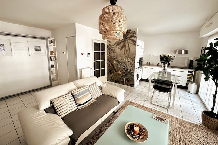 Grand Studio Nantes Centre + Terrasse & Parking - Nantes