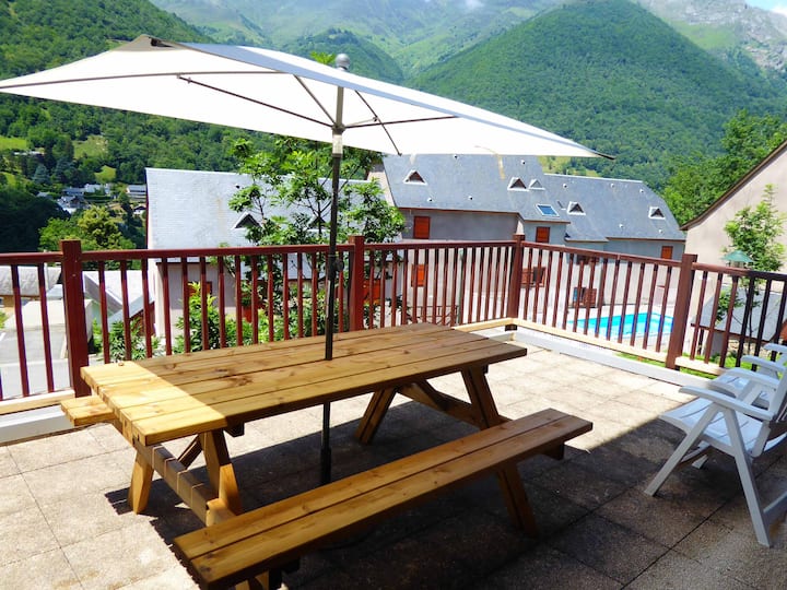 Duplex  Terrasse Rénové 4-6pers,proche Télécabine - Cauterets