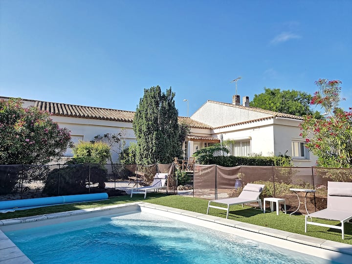 Grande Villa Entièrement Rénovée Avec Piscine - Marseillan