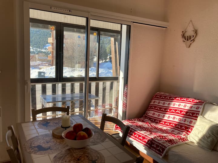 Les Angles: Studio Mezzanine Cosy Bien Situé - Les Angles