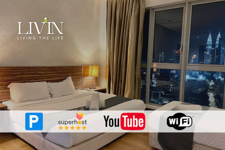 44 Klcc View 2bed Family Studio With Klcc Viewpool - Kuala Lumpur