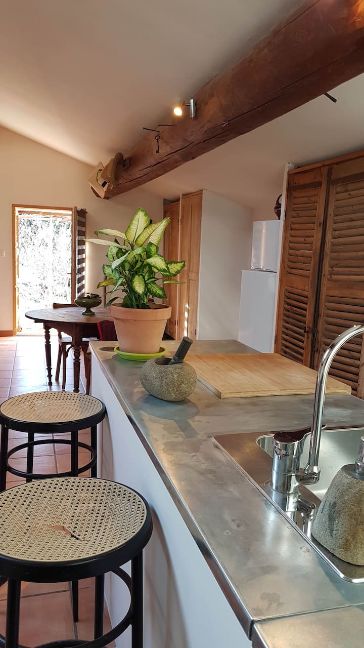 Gîte 4 Pers. Avec Piscine "Les Jardins Du Ventoux" - Bédoin