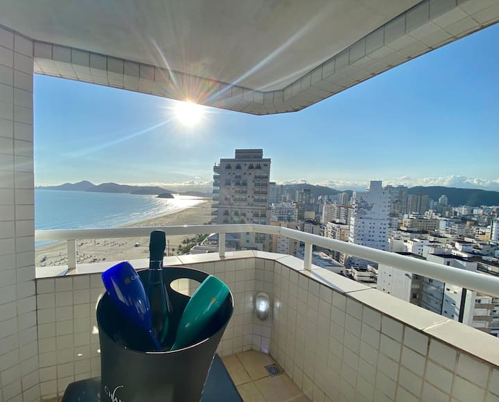 Shb - Inigualável Vista Para A Praia Do Gonzaga - Santos, Brasil