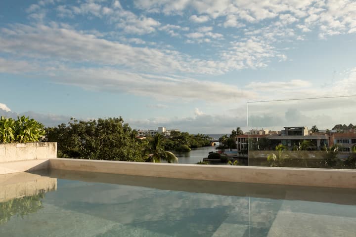 Romance On The Lagoon Penthouse Suite Private Pool - Puerto Aventuras