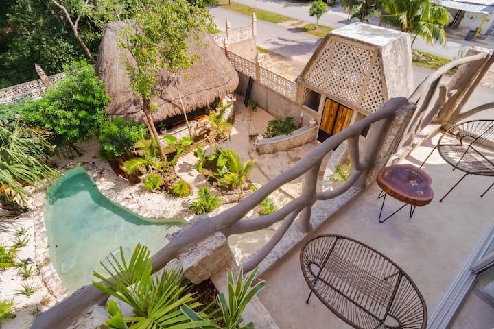 Espacio Cómodo - C/balcón, Vista Jardín+parking - Tulum