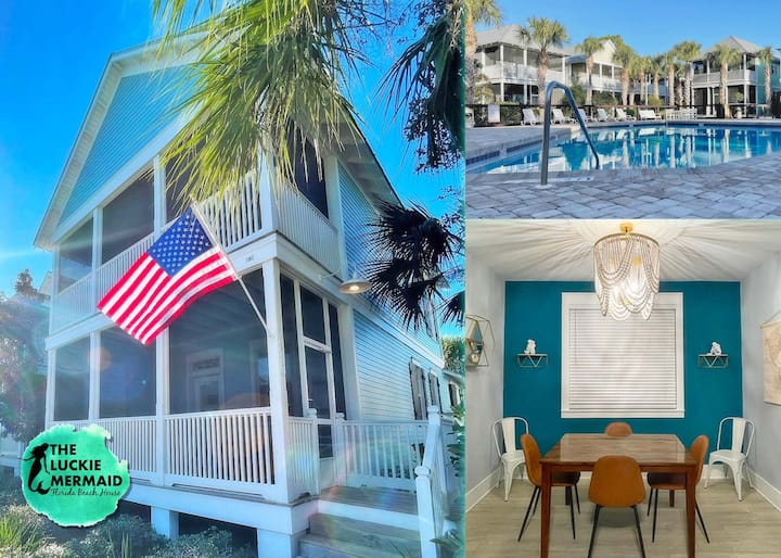 🧜‍♀️2 Pools, Hot Tub, 3 Bed/3.5 Bath, Screened Porch🐬 - Port St. Joe, FL
