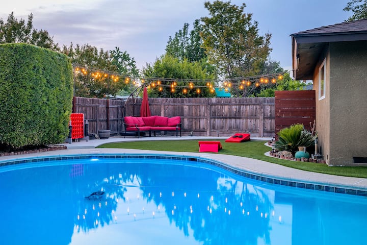 Marvel Home W/ Pool,gazebo,movie Room, Gym,traeger - アメリカ フレズノ, CA