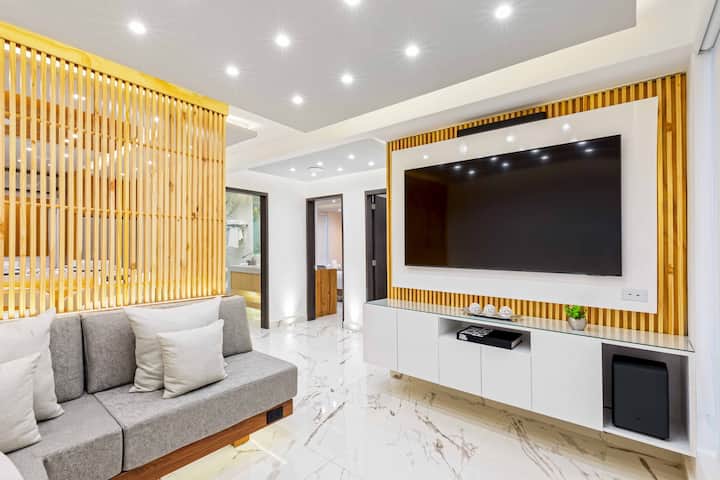 Luxury & Stylish 2br Apt, Wifi, Tvs, Laundry, A/c. - Cancún