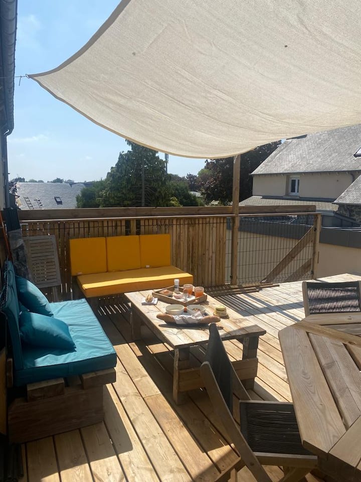 Maison De Ville-terrasse Sud, A 10 Min Des Plages - Saint-Brieuc