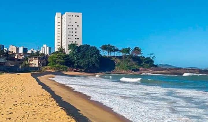 Studio Azul Vista Lateral Mar Com Estacionamento - Guarapari