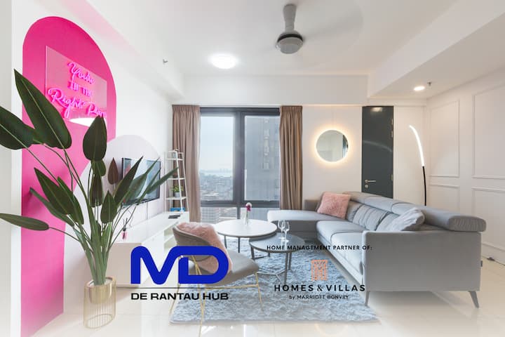 Komtar + Seaview 3br Suite In Georgetown 乔治市海景三房套房 - Penang Island