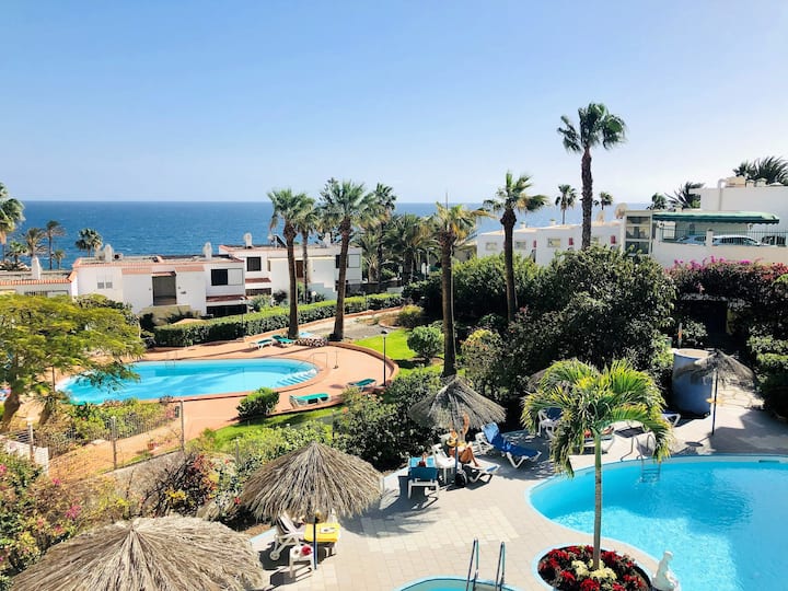 Maison Confortable Avec Une Vue Sur La Mer - Maspalomas