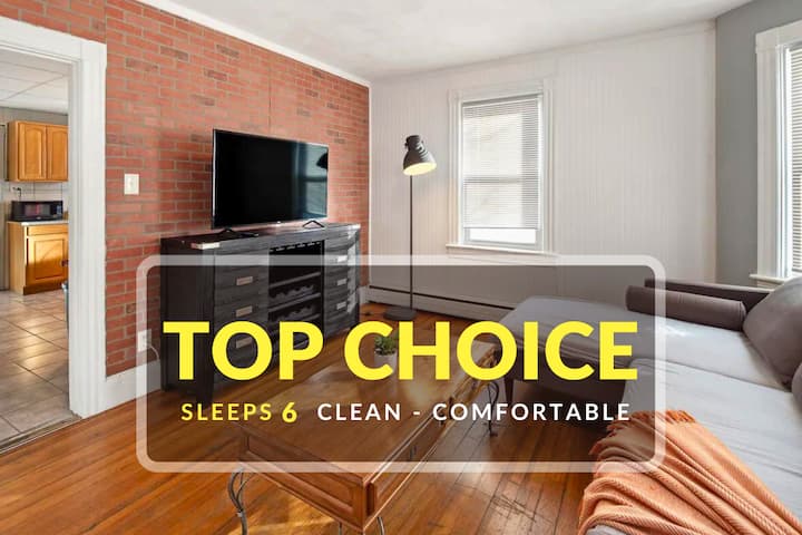 Best Price | 2br Max 6ppl | Free Parking/2nd Fl - Rhode Island