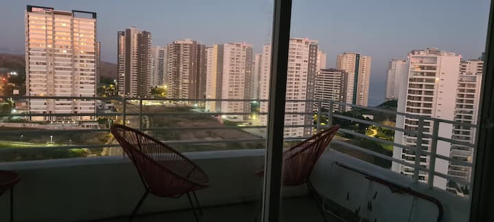 M1 - Piscina Temperada, Vista Despejada, Parking - Concón