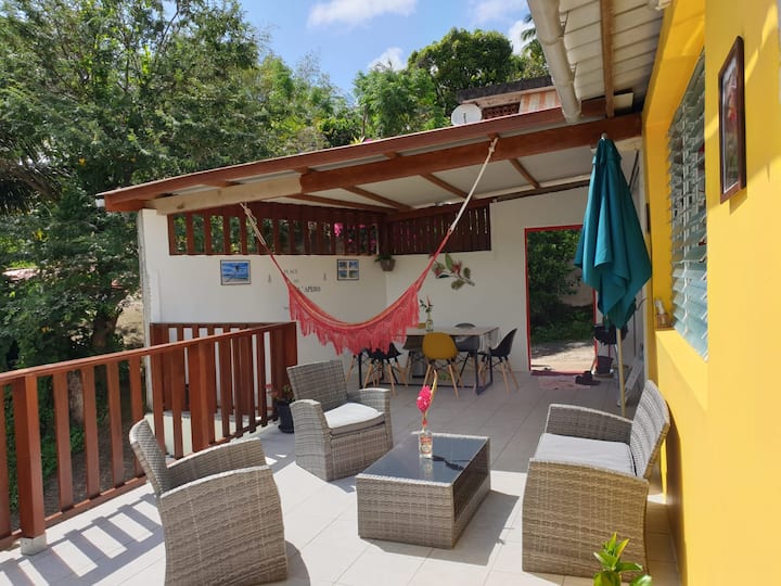 L'alpinia "De La Verdure à La Mer" Plage à 15mn - Martinique