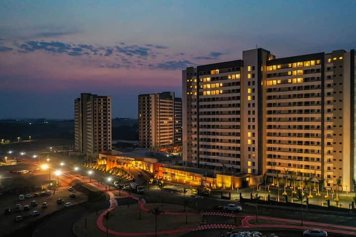 Apartamento No Resort Solar Das ÁGuas - 1 Quarto - 奧林匹亞聖保羅