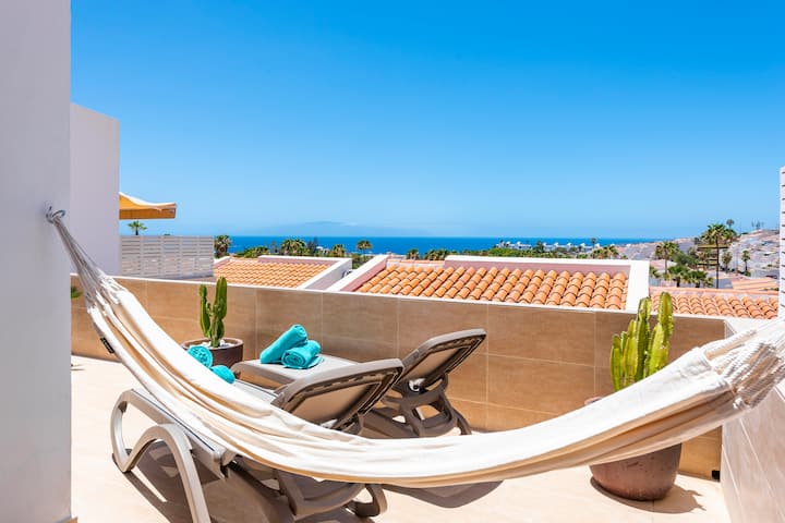 2br Bungalow |Big Balcony Hammock |Sea Views| - Playa de las Américas