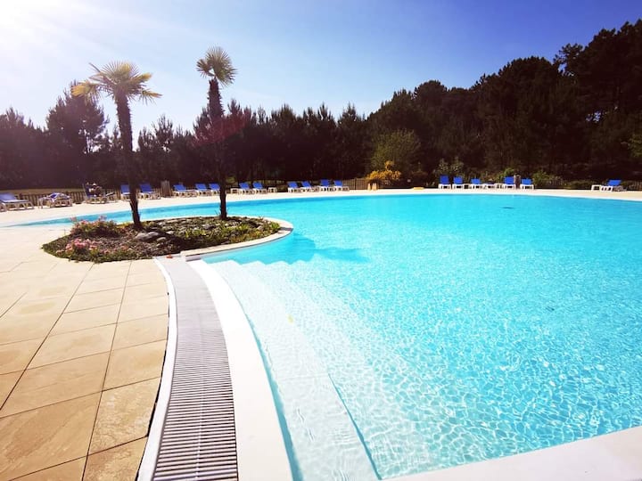 Biscarrosse Lac, Piscine Extérieure . 6 Pers - Biscarrosse