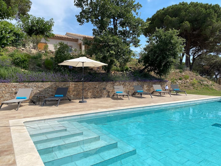 Villa Rose -Dans La Colline -  Piscine Sécurisée - Ramatuelle