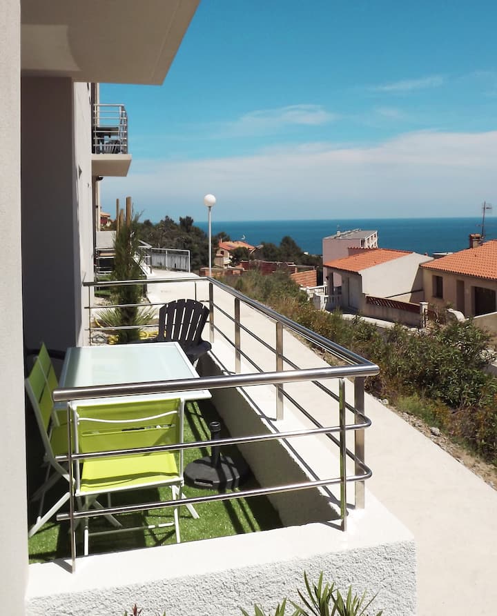 Joli Appartement, Terrasse Vue Sur La Méditerranée - Cerbère