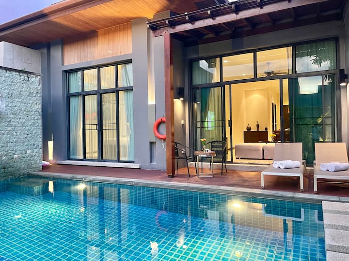 Tropical Private Pool Villa Near Naiharn Beach - Phuket