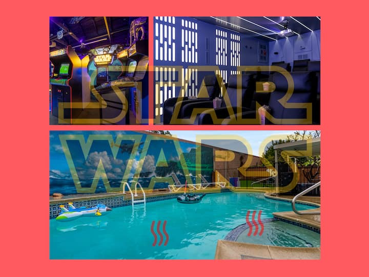 🌌 Star Wars 🎥🍿🌊⛳️🕹 Heated Pool/spa, Theater, Arcade - Anaheim, CA