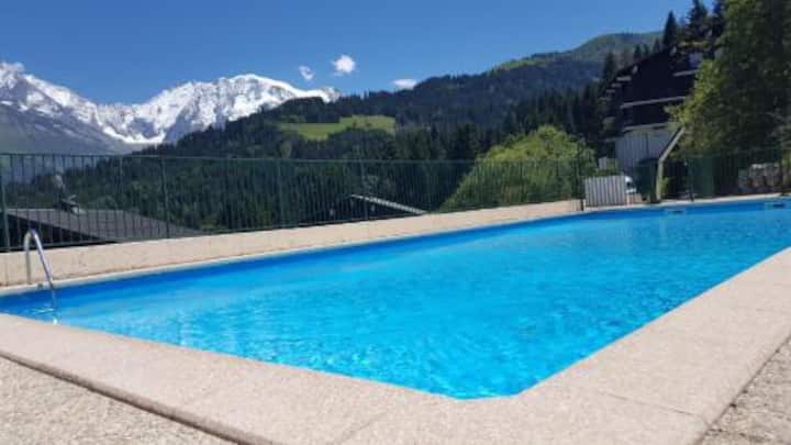 Très Bel Appartement Face Au Mont Blanc - Saint-Gervais-les-Bains