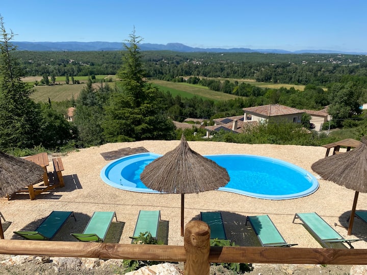 Maison Individuelle - Piscine " Ô Nid'rvana 1 " - Grospierres