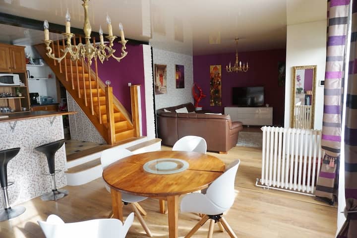 Chambre Marine Dans La Maison Lynette - Blagnac