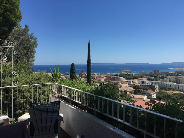 T2bis Vue Panoramique, Terrasses Et Jardin - Le Lavandou