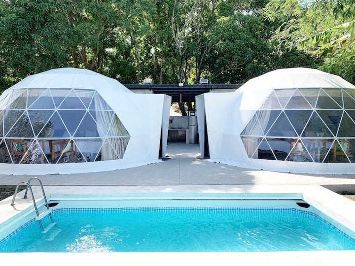 Twin Dome Pool Villa - Drishti By Shanti - Lemery