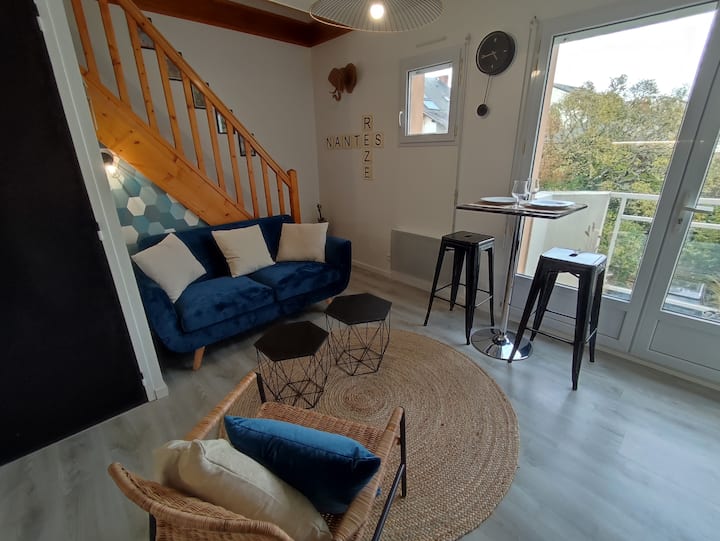 T2 Duplex Sud De Nantes Parking Sécurisé - Rezé