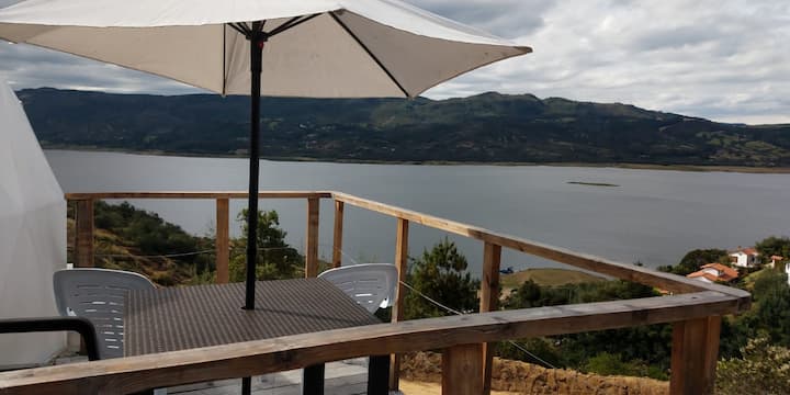 Glamping Con Vista Frente Lago Tominė En Guatavita - Guatavita