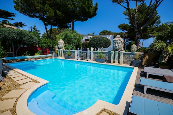 Villa Loft Bouddha House 80m Mer Piscine/jacuzzi * - Les Issambres