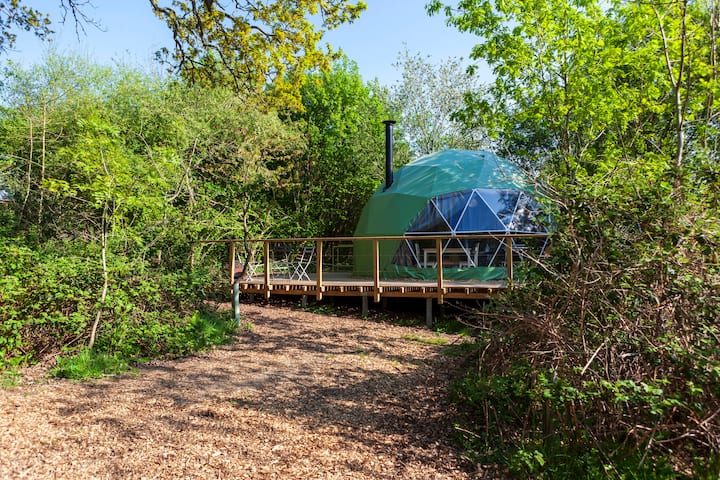 Glamp Wight Ash Geodesic Dome On The Isle Of Wight - Isle of Wight