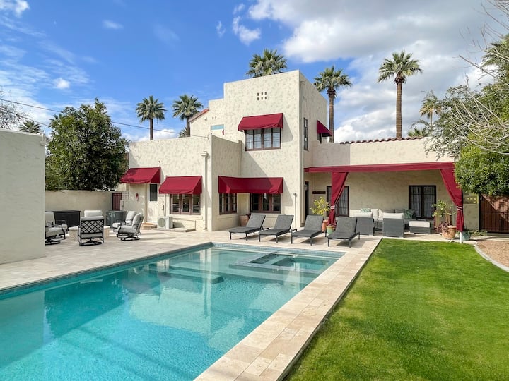 Central Phx Lux Historic Villa + Resort Pool/spa - Phoenix, AZ