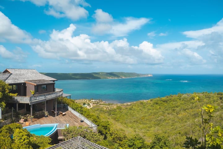 Amazing 5 Bedroom Ac Villa With Sea View & Pool! - Antigua and Barbuda