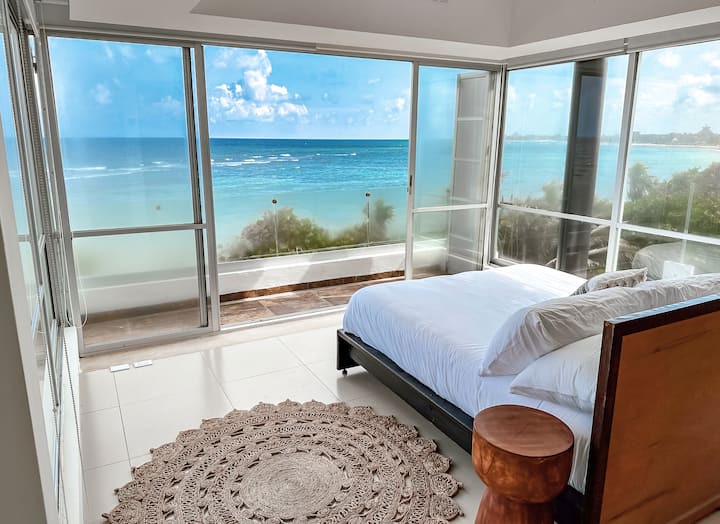 Beachfront Villa 30 Mins To Tulum/beachclub Access - Akumal