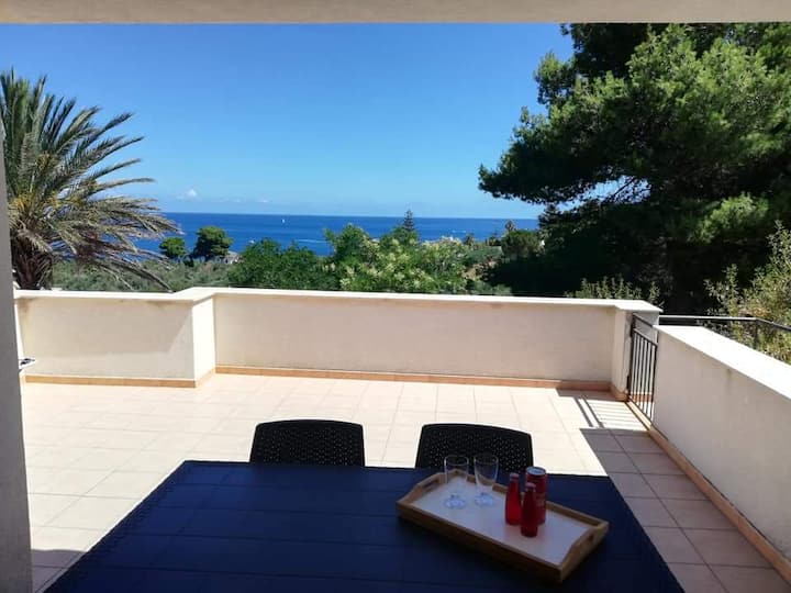 Scopello Casa Con Splendida Terrazza Sul Mare - Castellammare del Golfo