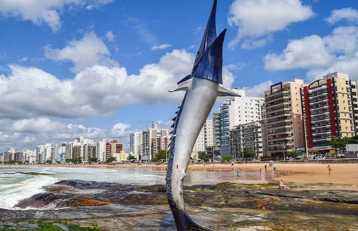 Apartamento Inteiro C/ Garagem: Prédio Beira Mar. - Guarapari