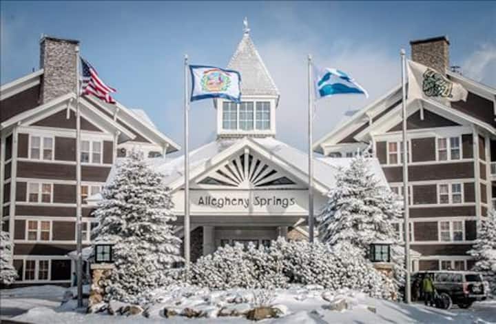 King Bed Slope Side Retreat In Village Central - Snowshoe, WV