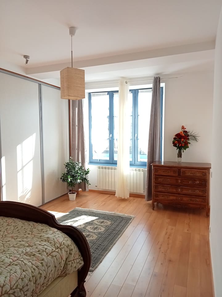Chambre Vintage Avec Grande Salle De Bain - Lannemezan