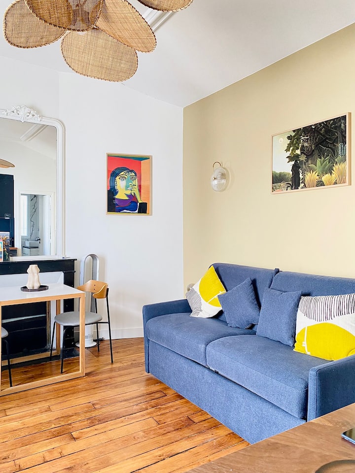 Coco I Studio Joliment Conçu-tour Eiffel & Events - Gare Montparnasse - Paris