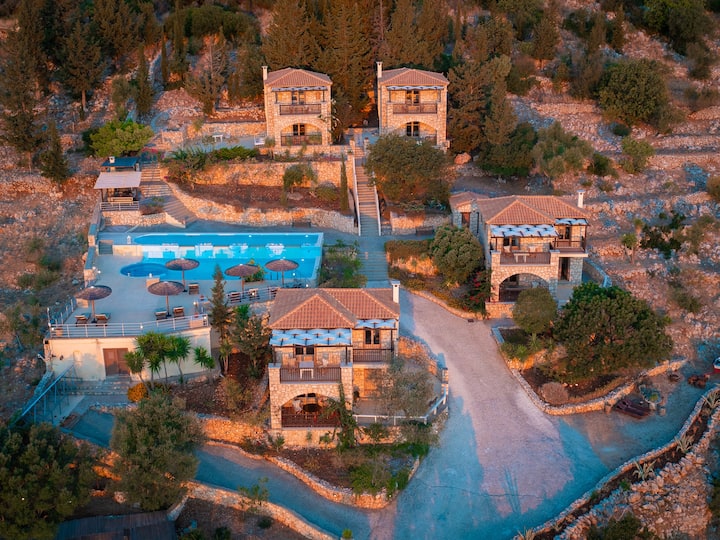 Authentic Stone Villa | Pool & Panoramic Sea View - Zante