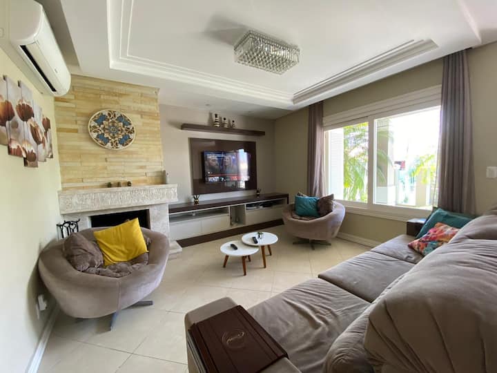 Suíte Casal, Casa Com Piscina - Capão da Canoa