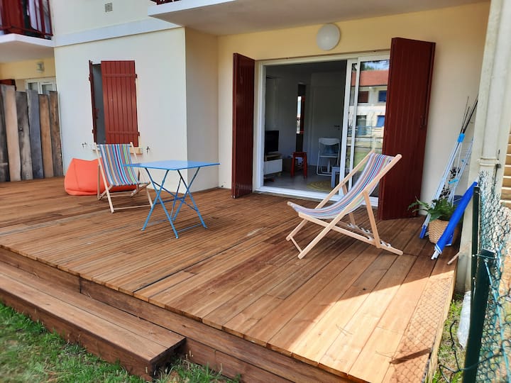 Appart Avec Terrasse / Jardin 10 Min Plage à Pieds - Vieux-Boucau-les-Bains