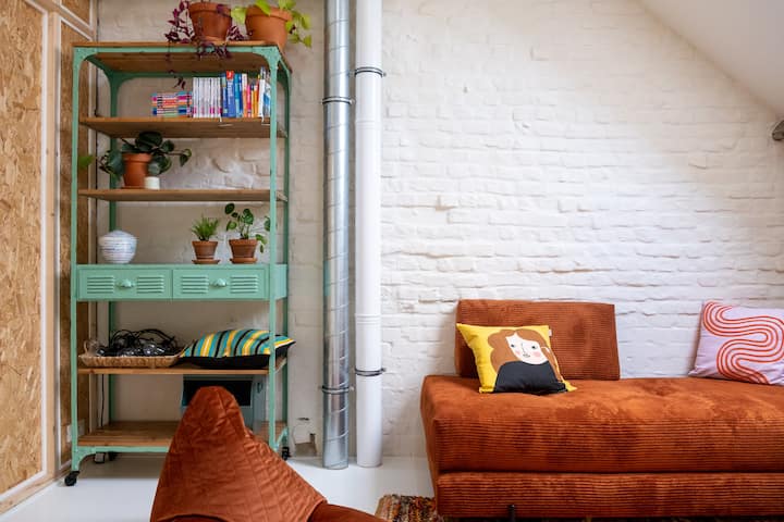 Bed+bike Green Roof Top Loft In Gent - Wetteren