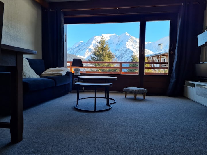 Appartement Vue Mont-blanc Au Pied Des Pistes - Saint-Gervais-les-Bains