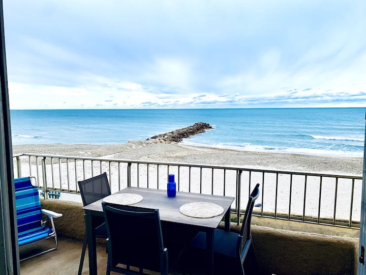 Studio Meublé Vue Sur Mer En Première Ligne - Palavas-les-Flots