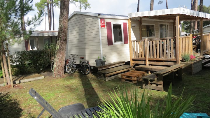 Mobil Home 3 Chambres Camping Les Dunes De Contis - Contis-Plage